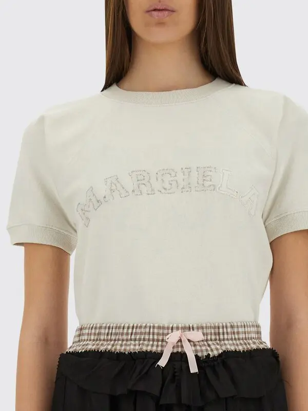 MAISON MARGIELA Short Sleeve Sweater - Ivory