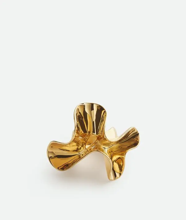 Bottega Veneta Anemone Ring - Yellow Gold