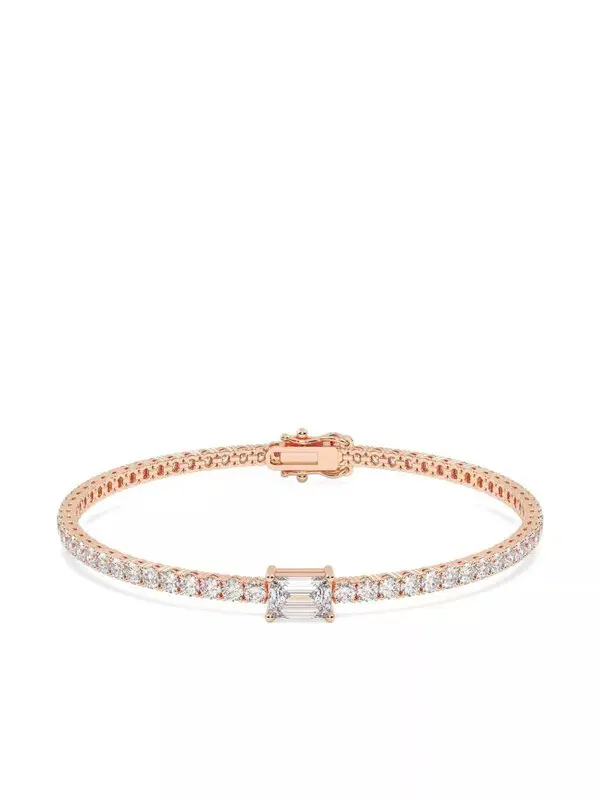 TILLA 14kt Rose Gold Tennis Bracelet - Pink