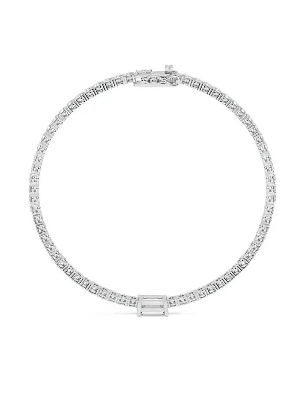 TILLA 14k White Gold 6.0 Ct. Tw. Lab-grown Diamond Tennis Bracelet - Silver