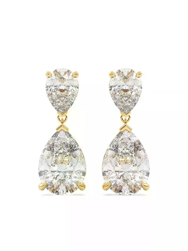 TILLA 14kt Yellow Pear Earrings - Gold