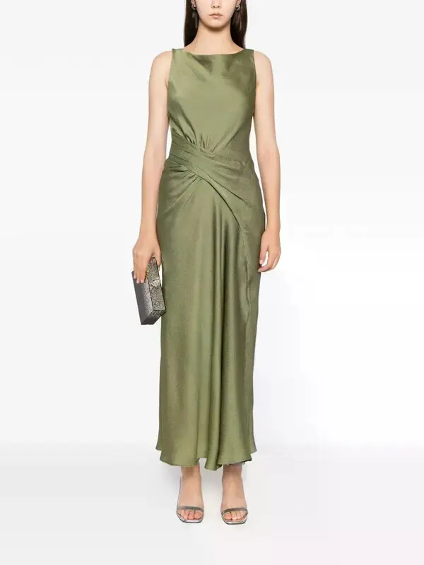 Amsale Hammered Satin Dress