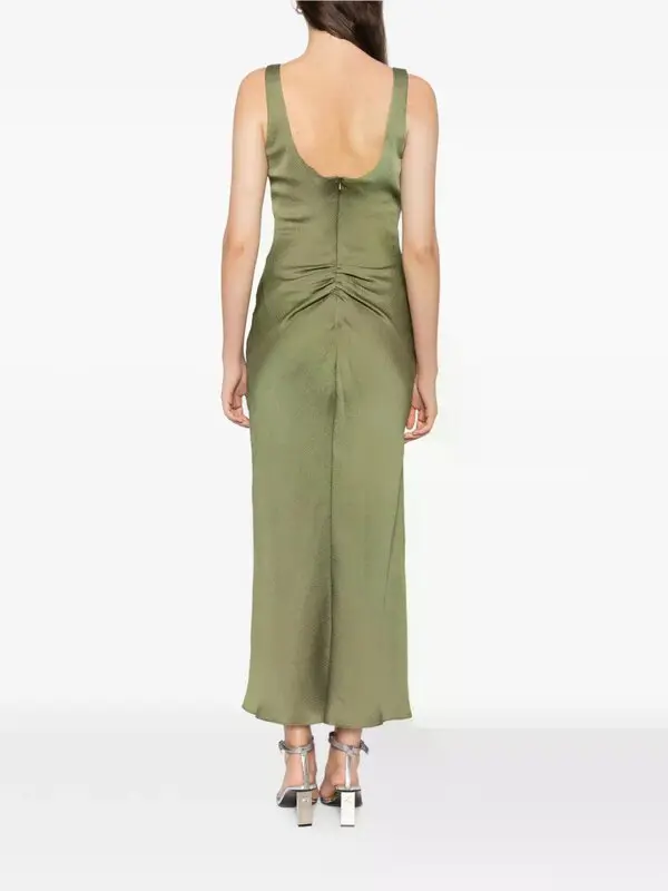 Amsale Hammered Satin Dress