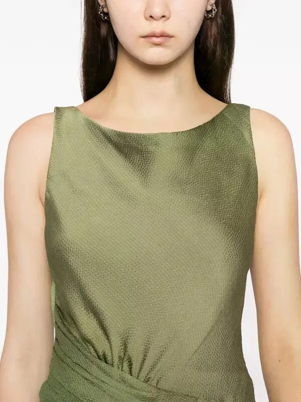 Amsale Hammered Satin Dress