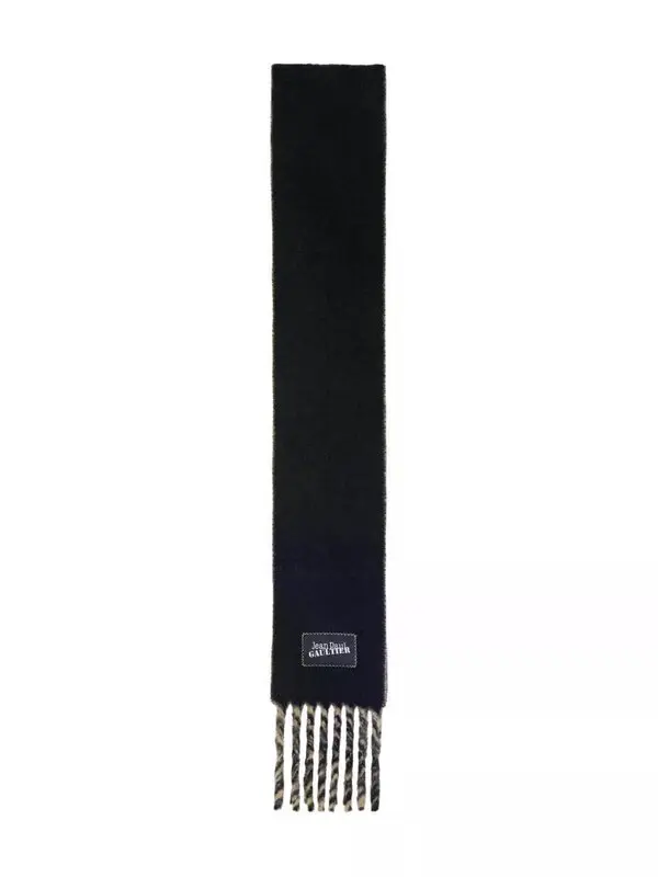 Jean Paul Gaultier Fringed Scarf - Blue