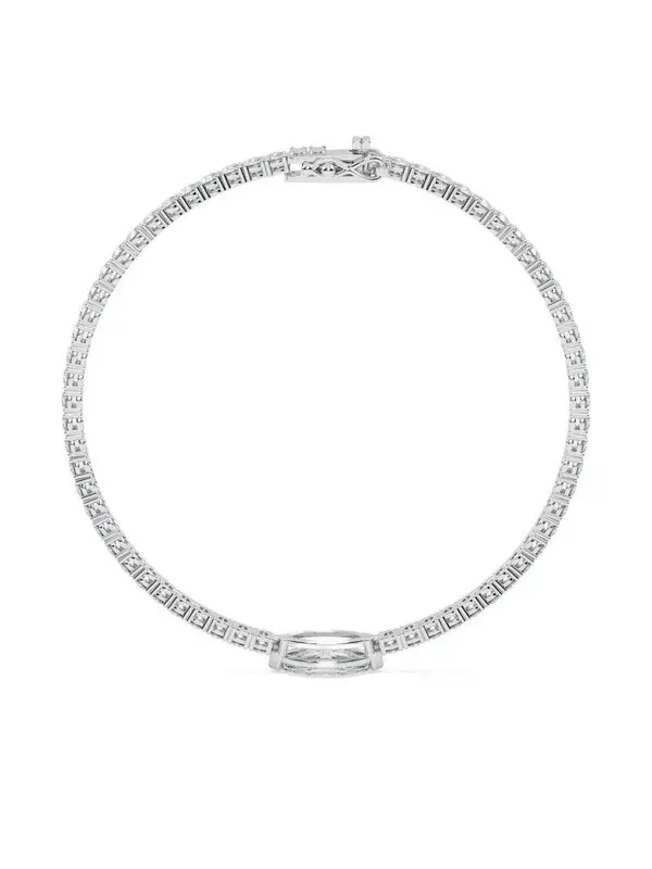 TILLA 14kt White Gold Diamond Tennis Bracelet - Silver