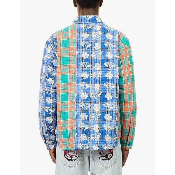 BILLIONAIRE BOYS CLUB Diamond Checker Flannel Shirt
