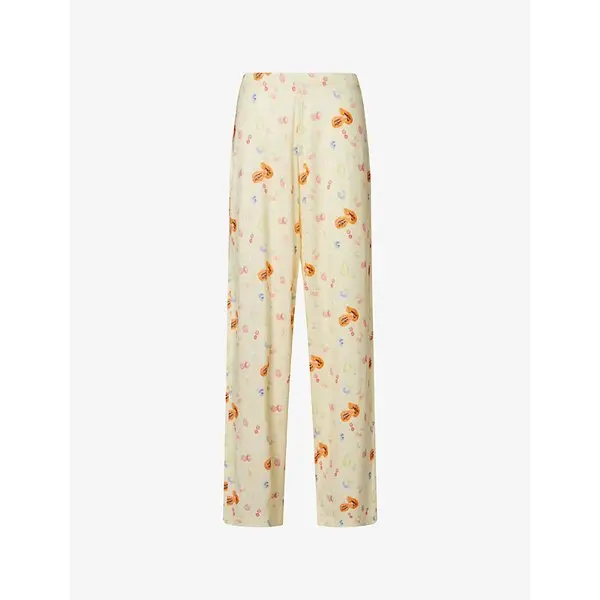 DJERF AVENUE Print Stretch-woven Pyjama Bottoms - Fruit