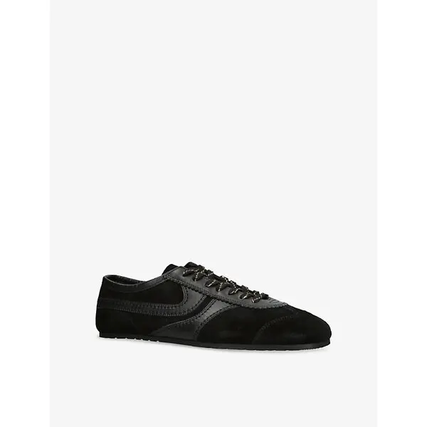 Dries Van Noten Dustin Suede Trainers - Black/comb