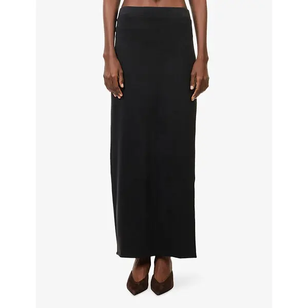 DJERF AVENUE Stretch-woven Midi Skirt