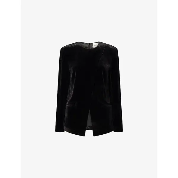 Le Kasha Certosa Wrap-front Velvet Jacket