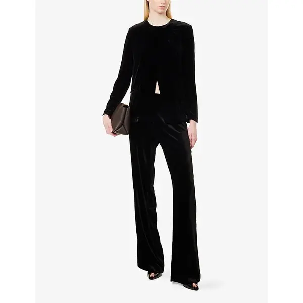 Le Kasha Certosa Wrap-front Velvet Jacket