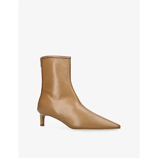 Dear Frances Topo Leather Ankle Boots