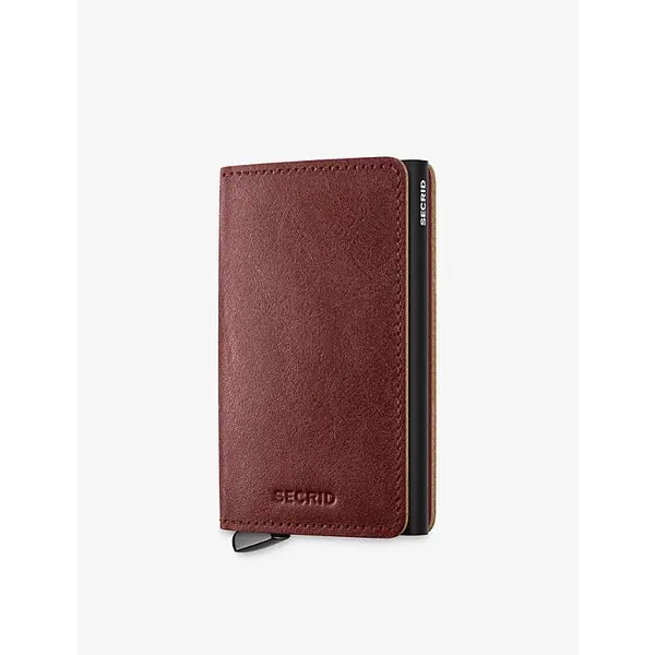 SECRID Basco Premium Slimwallet Leather Wallet - Brown