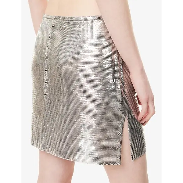 Rabanne Mesh Mini Skirt