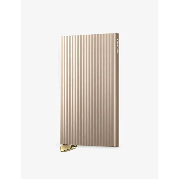 SECRID Fluted Premium Aluminium Card Holder - Cashmere