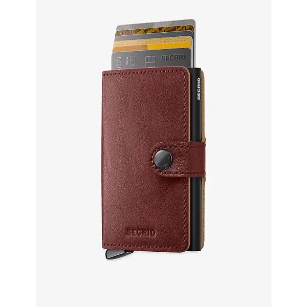SECRID Basco Premium Miniwallet Leather Wallet - Brown