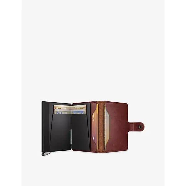 SECRID Basco Premium Miniwallet Leather Wallet - Brown