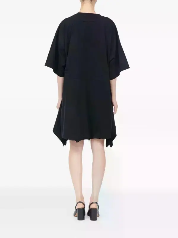 MAISON MARGIELA Cotton Jersey Dress With Asymmetric Hem