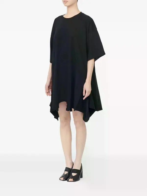 MAISON MARGIELA Cotton Jersey Dress With Asymmetric Hem