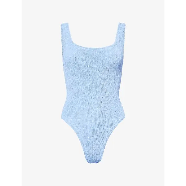 Hunza G Square Neck One Piece Swimsuit - Cornflower