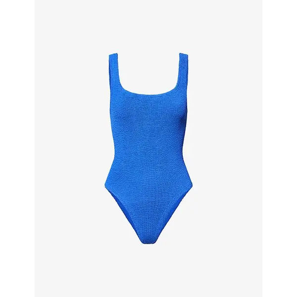 Hunza G Square Neck One Piece Swimsuit - Royal Blue