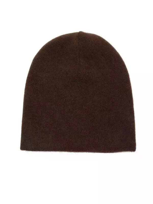 THE FRANKIE SHOP Ribbed Beanie - Brown