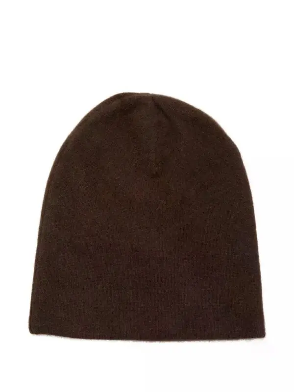 THE FRANKIE SHOP Ribbed Beanie - Brown