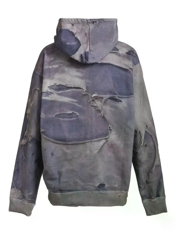 KAMIYA Distressed Zip-up Hoodie