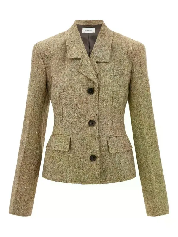 FERRAGAMO Single-breasted Blazer - Neutrals