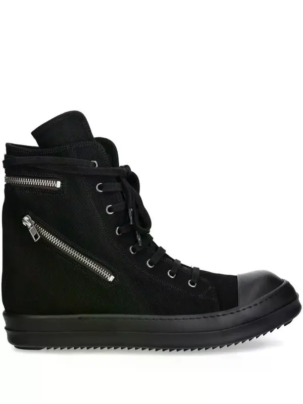 Rick Owens High-top Zip Detail Sneakers
