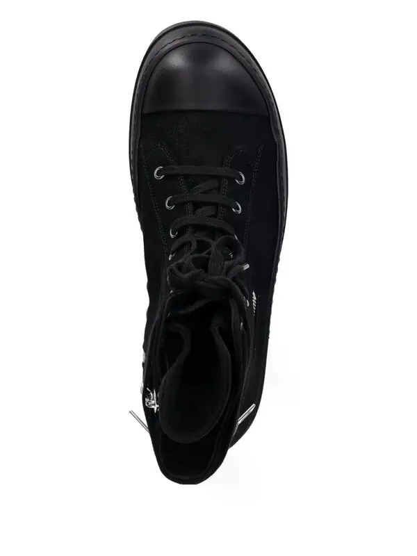 Rick Owens High-top Zip Detail Sneakers