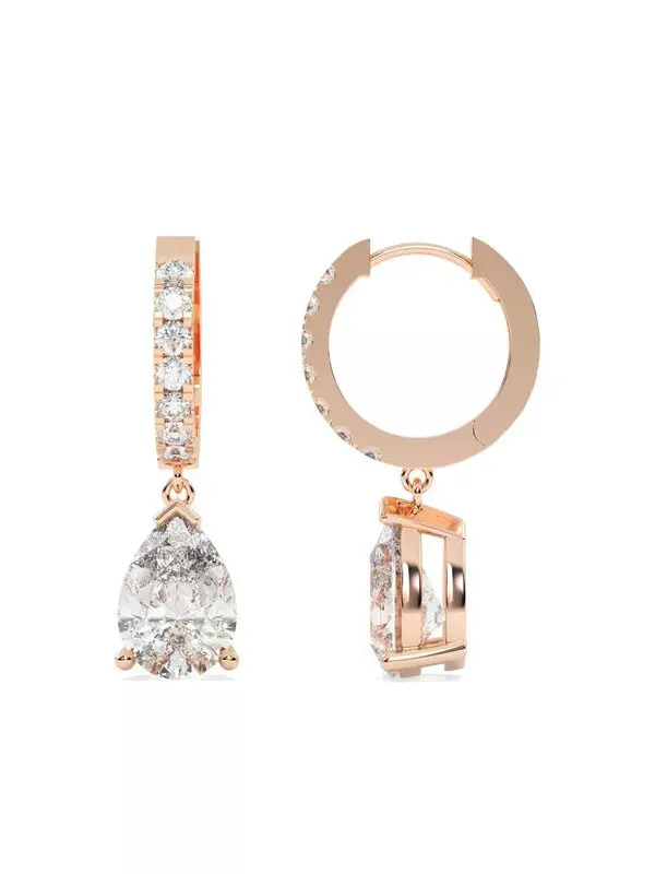 TILLA 14kt Rose Gold Lab Grown Diamond Earrings