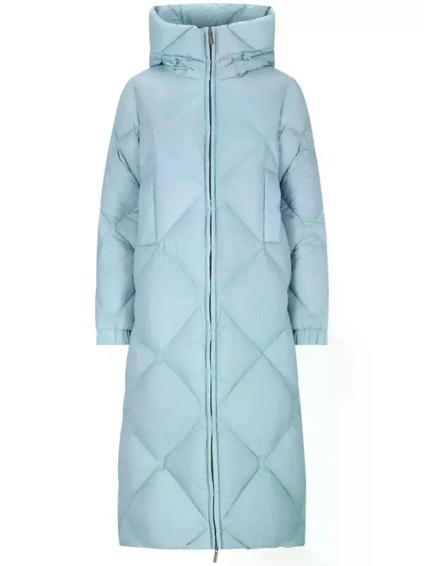 K-WAY Long Length Padded Coat - Blue