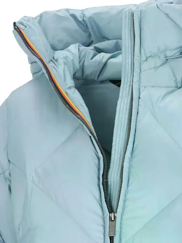 K-WAY Long Length Padded Coat - Blue