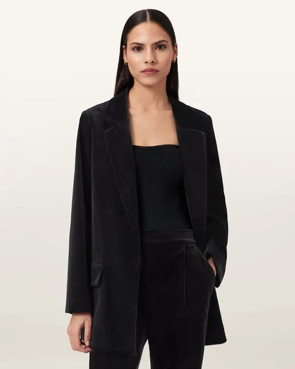 ALLSAINTS Aleida Velvet Blazer