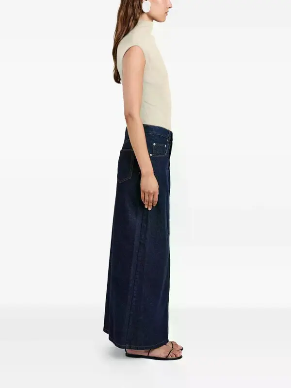 Proenza Schouler White Label Zane Brushed Rib Knit High Neck Sleeveless Top - Neutrals