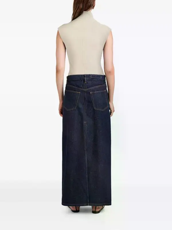 Proenza Schouler White Label Zane Brushed Rib Knit High Neck Sleeveless Top - Neutrals