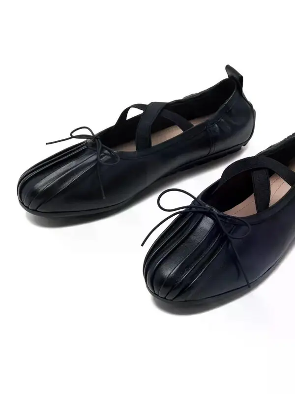 Simone Rocha Grip Cross-strap Ballet Flats - Black