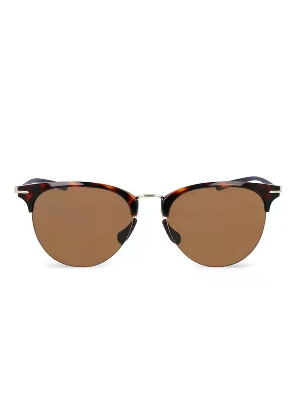 Nike Tortoiseshell Round Sunglasses - Brown