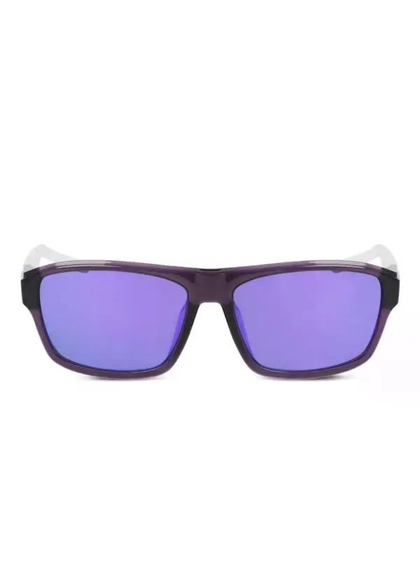 Nike Livefree Mirror Rectangle Sunglasses - Purple