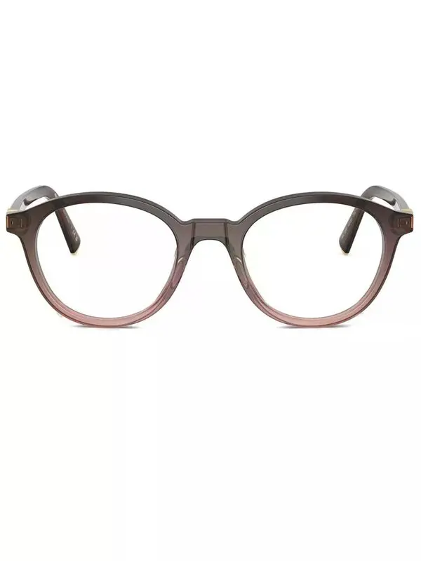 Miu Miu Round Frame Eyeglasses - Red