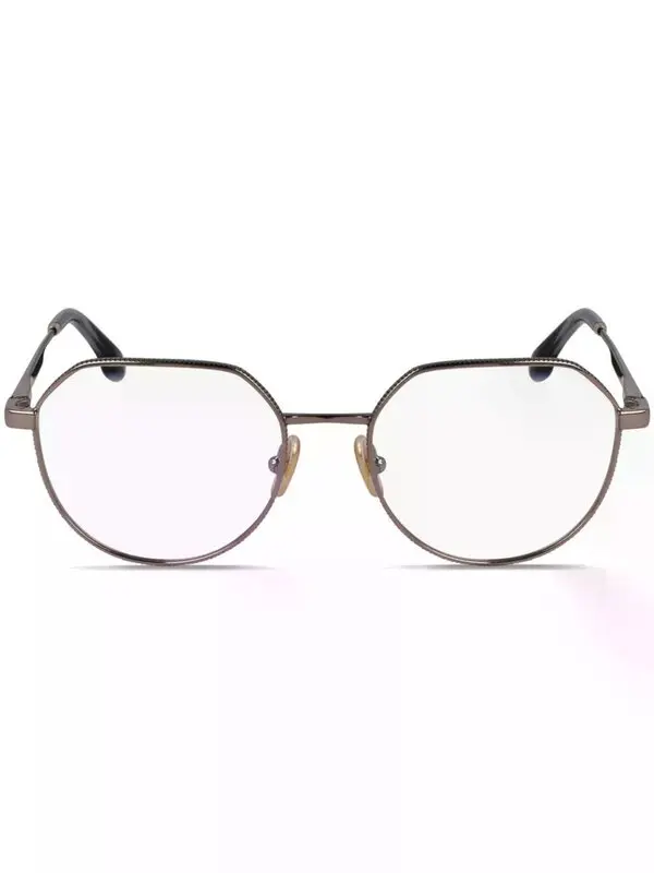 Victoria Beckham Hexagon-frame Eyeglasses - Silver