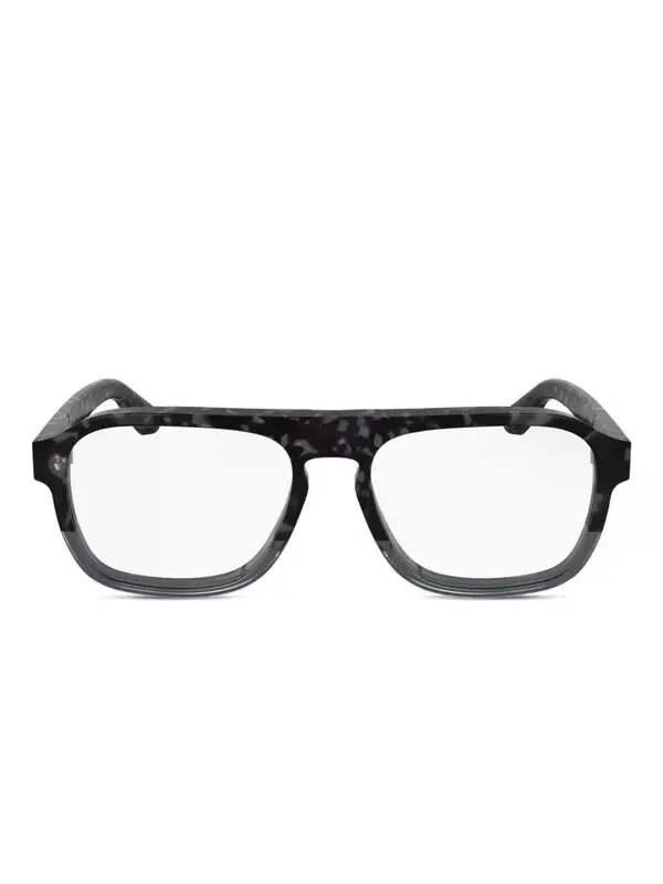 Calvin Klein Tortoiseshell-effect Pilot Frame Glasses