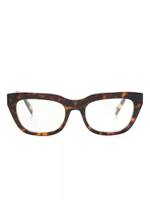 Prada Rectangle-frame Glasses - Brown