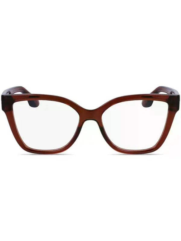 Victoria Beckham Square-frame Glasses - Brown