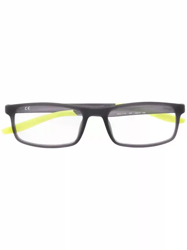 Nike Swoosh-logo Square-frame Eyeglasses