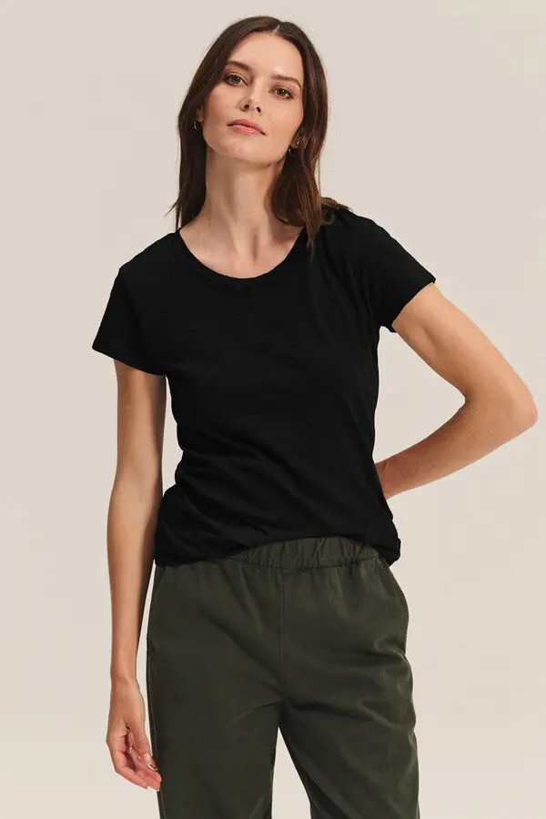 Velvet By Graham & Spencer Odelia Tee - Black