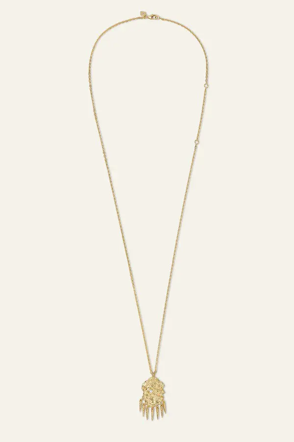 Ba&sh Anouchka Zircon Pendant Necklace - Gold