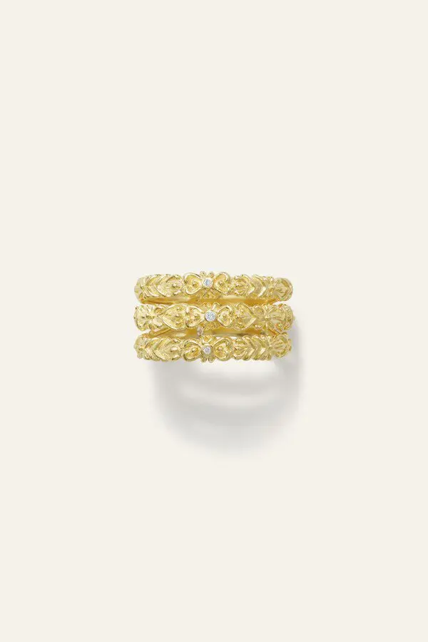 Ba&sh Prince Zircon Ring - Gold